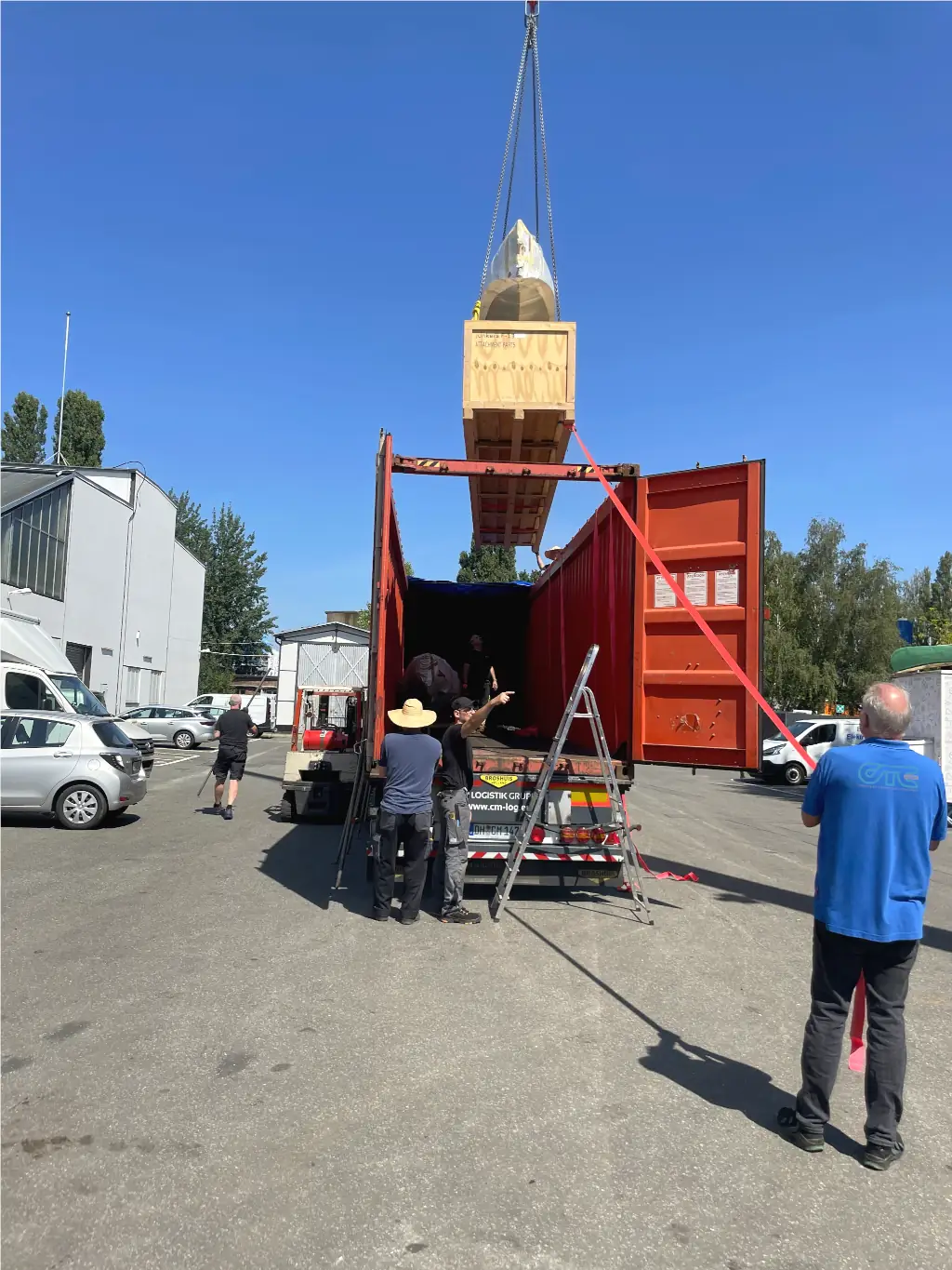 Open-Top-Container - Seefracht für große Ladungen